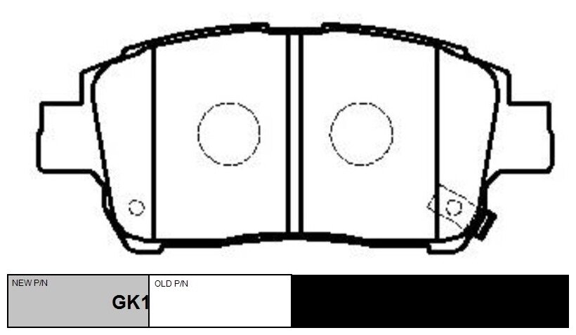 Колодки тормозные TOYOTA COROLLA/PRIUS/YARIS 1.0-1.6 99- передние