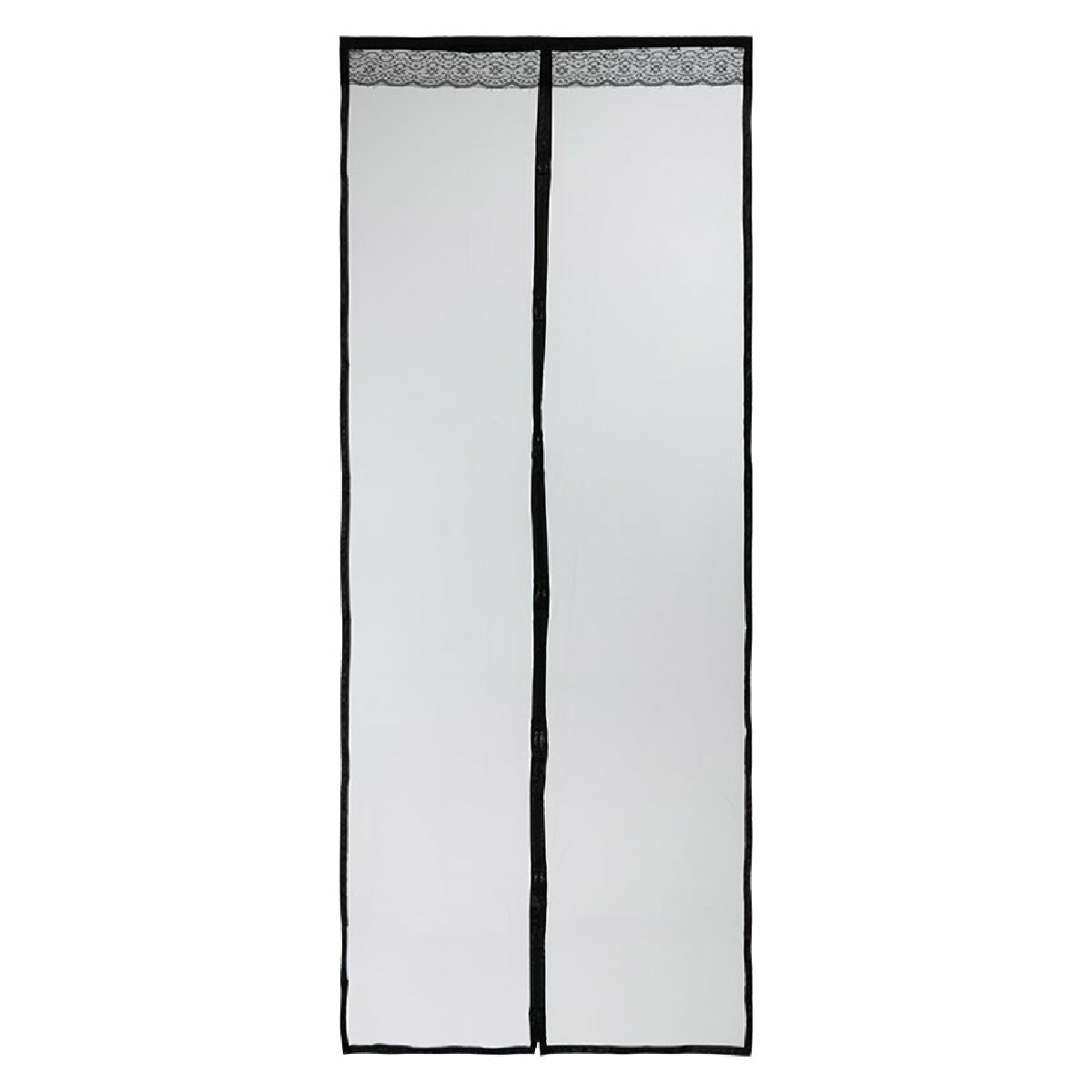 Сетка антимоскитная Капутомоскито на магнитах Птички черный размер 220х90 см 13 пар магнитов с крепежными гвоздиками двусторонним скотчем и декоративным ламбрекеном