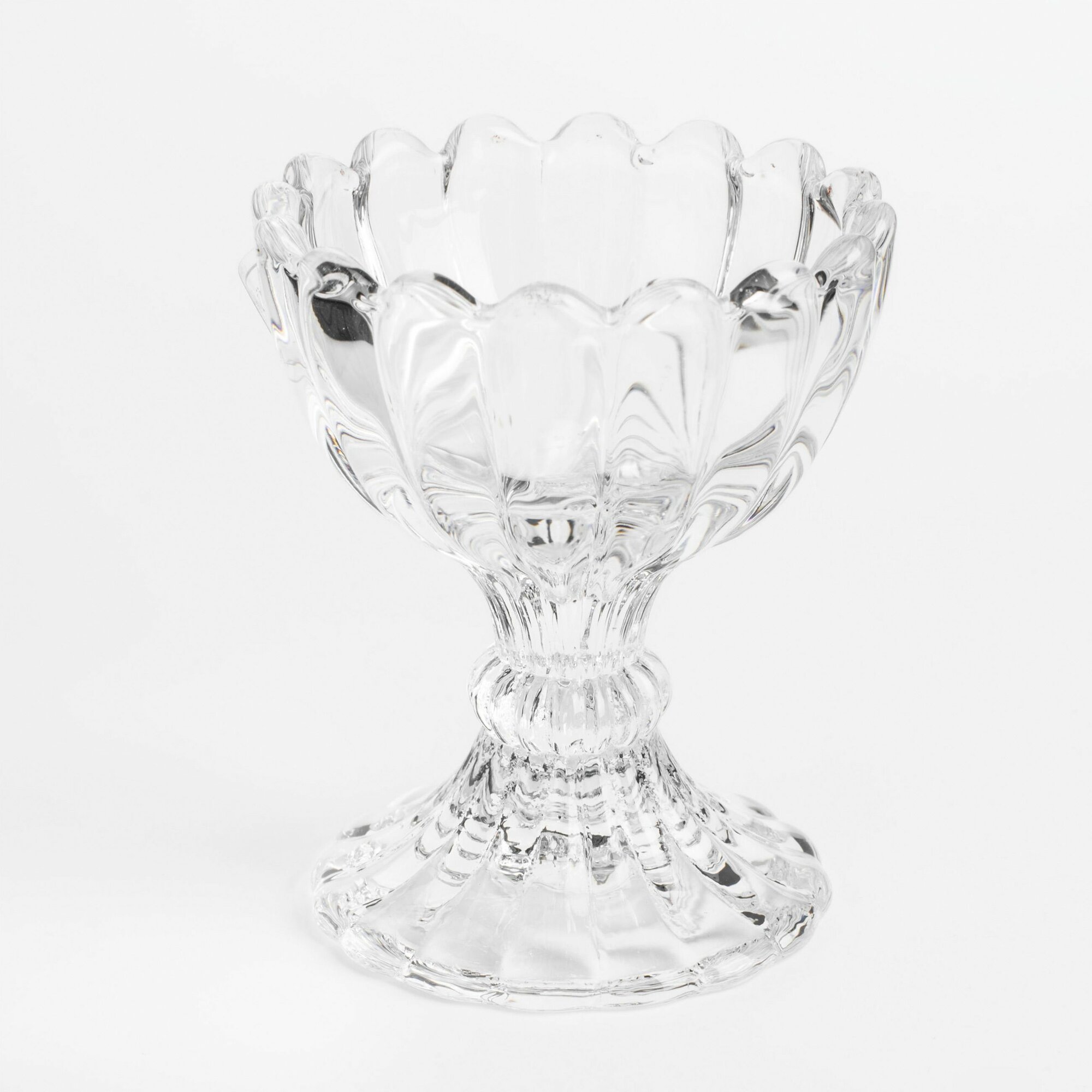 Подставка для яйца, 7 см, стекло, Clear pattern, Kuchenland