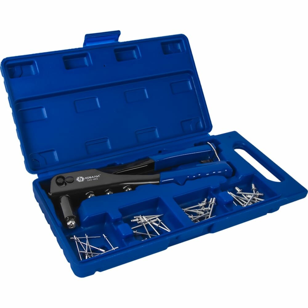 Заклепочник кобальт 270 мм кейс 243-493