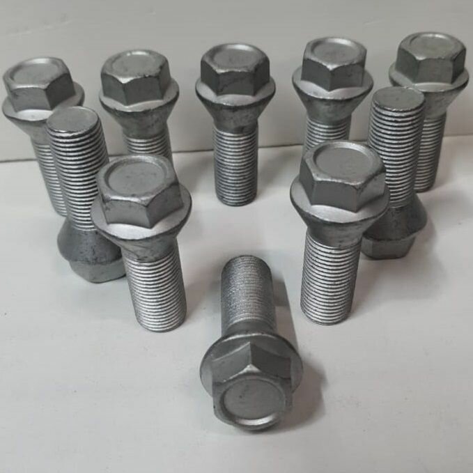 Болт колёсный проставочный с низкой головкой 14x1,25x28, 10 штук