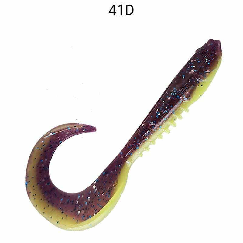 Силиконовые приманки Crazy Fish King Tail 2.5" 27-65-41d-6, кальмар, 6 шт. Приманка для рыбалки, 63 мм.