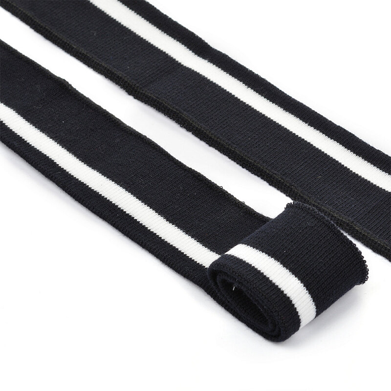 Подвяз трикотажный (2 шт) 3,5 х 80 см цв. темно-синий/белый