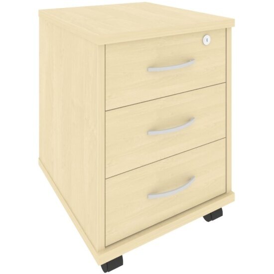 Тумба Riva подкатная 3 ящ. с фолдингом А. ТМ-3F Клён 420*450*556