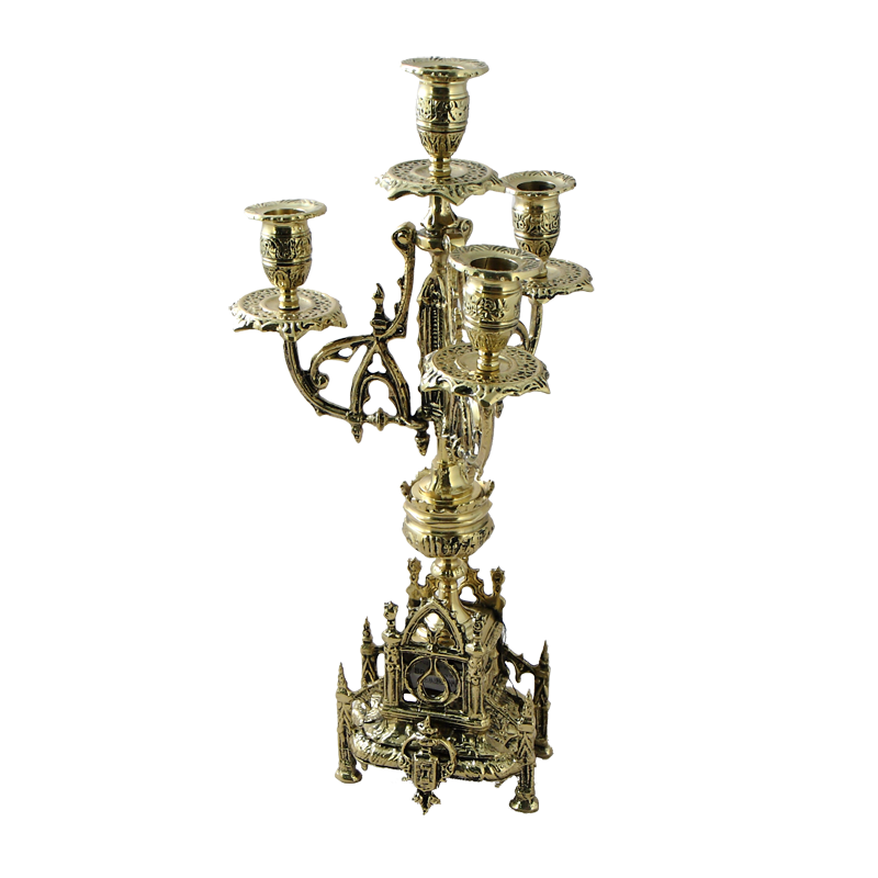 Канделябр Кафедрал Бронзовый на 4 свечи