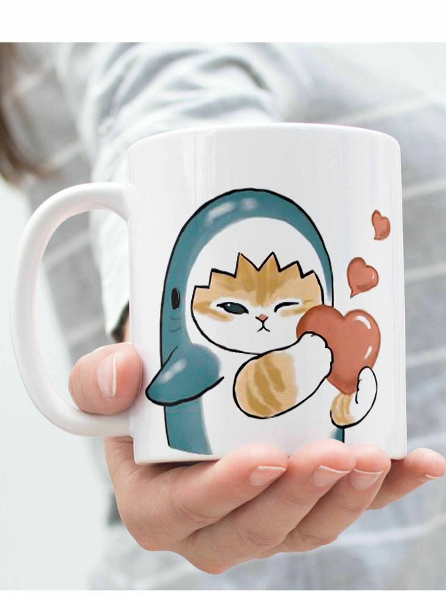 Кружка "Котик Акула"