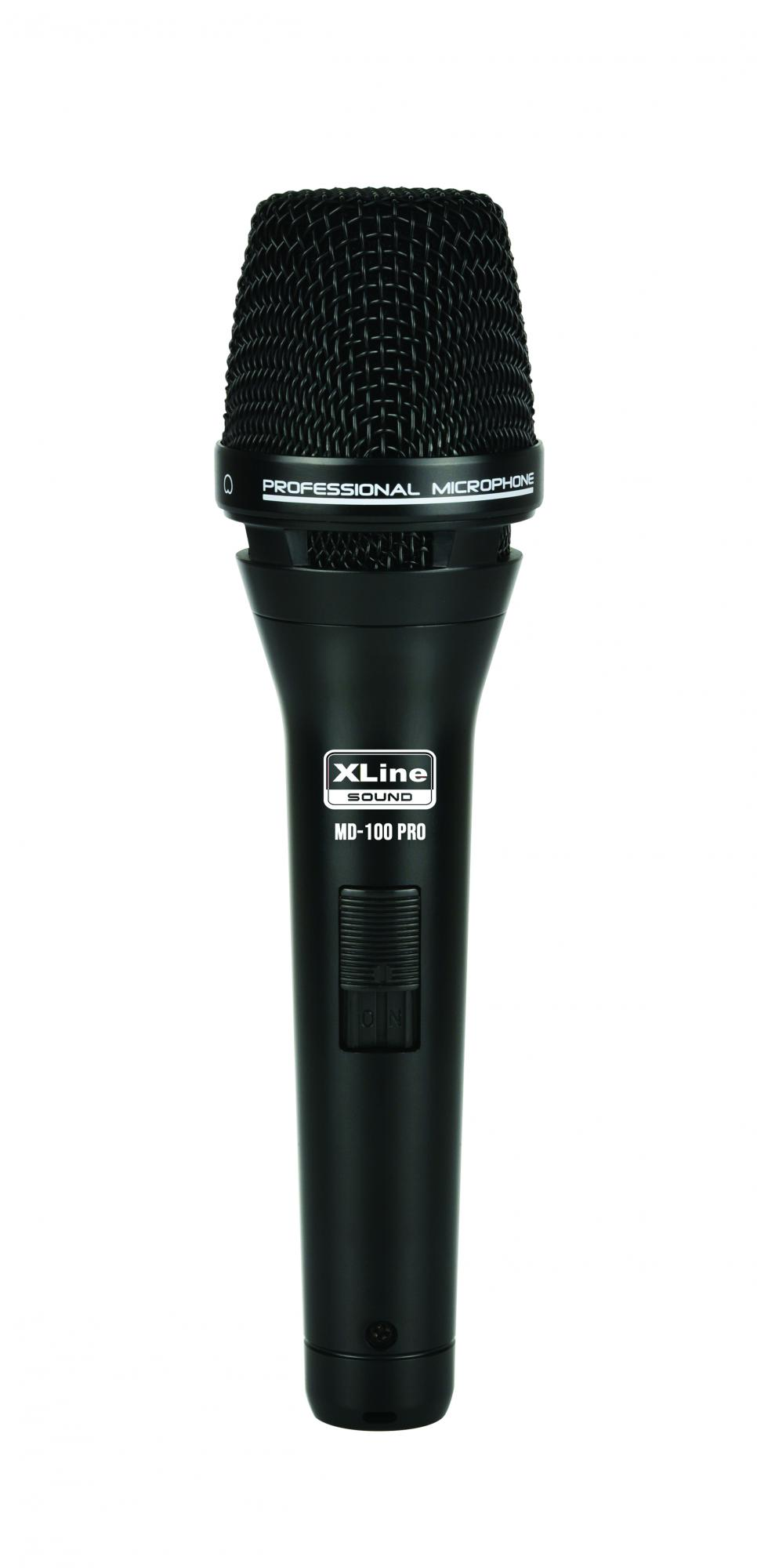 Xline MD-100 PRO Микрофон вокальный динамический, 50-15000Гц, в комплекте: держатель, кабель, чехол