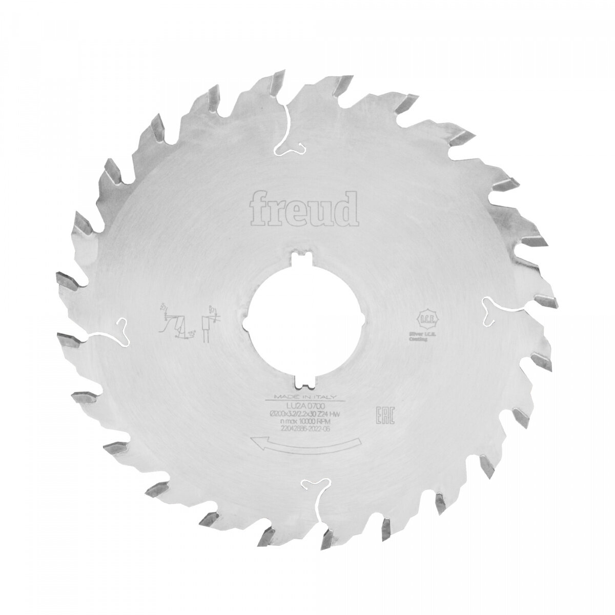 Пила дисковая FREUD 200x3,2/2,2x30 Z=24 LU2A 0700