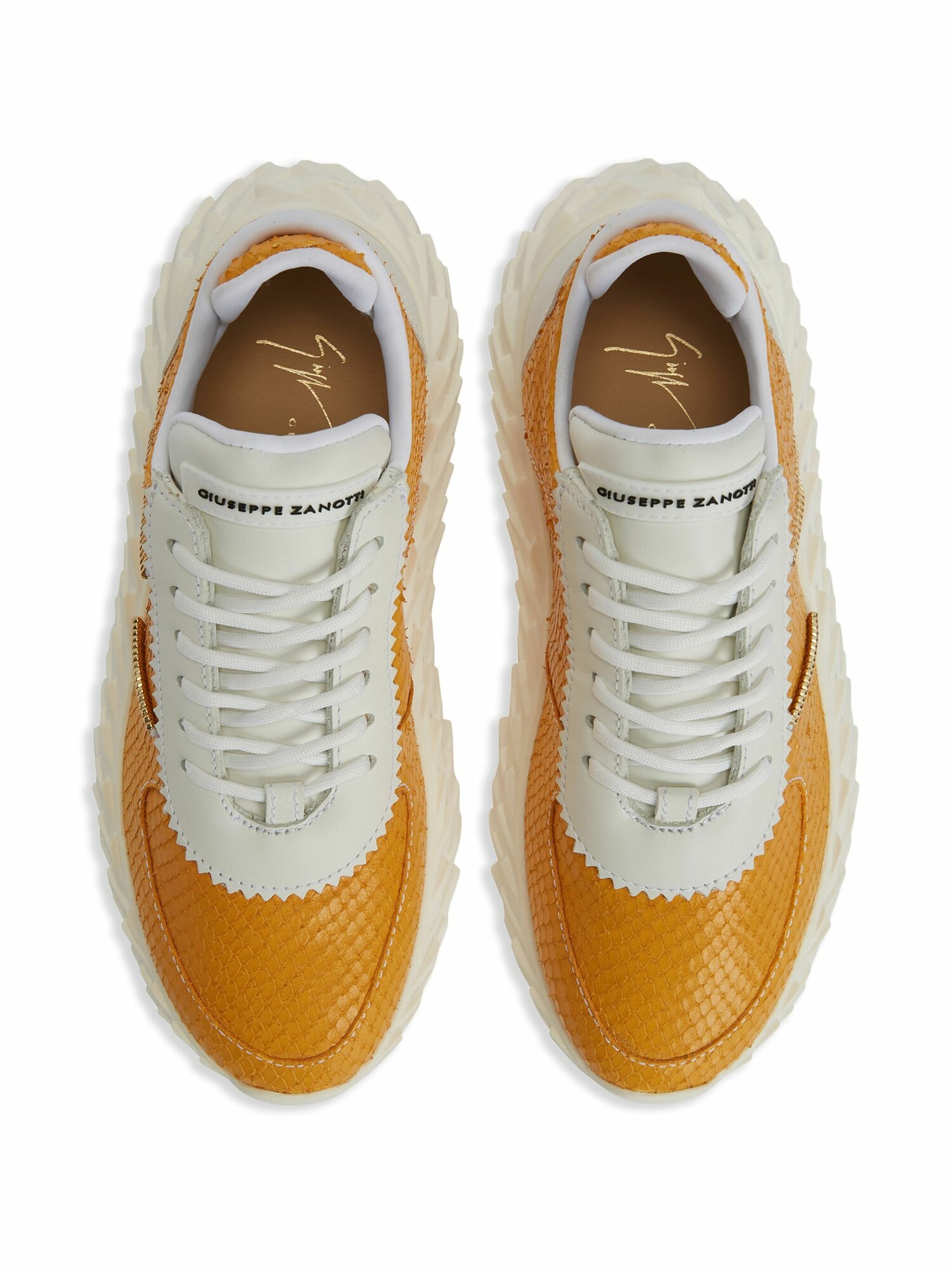 Кроссовки Giuseppe Zanotti Urchin, размер 41 EU, ochre yellow — фото 1