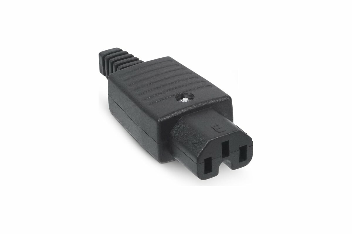 Cabeus C13 Разборная вилка черная, 10 А, 250 В, IEC-320-C13 совместимая