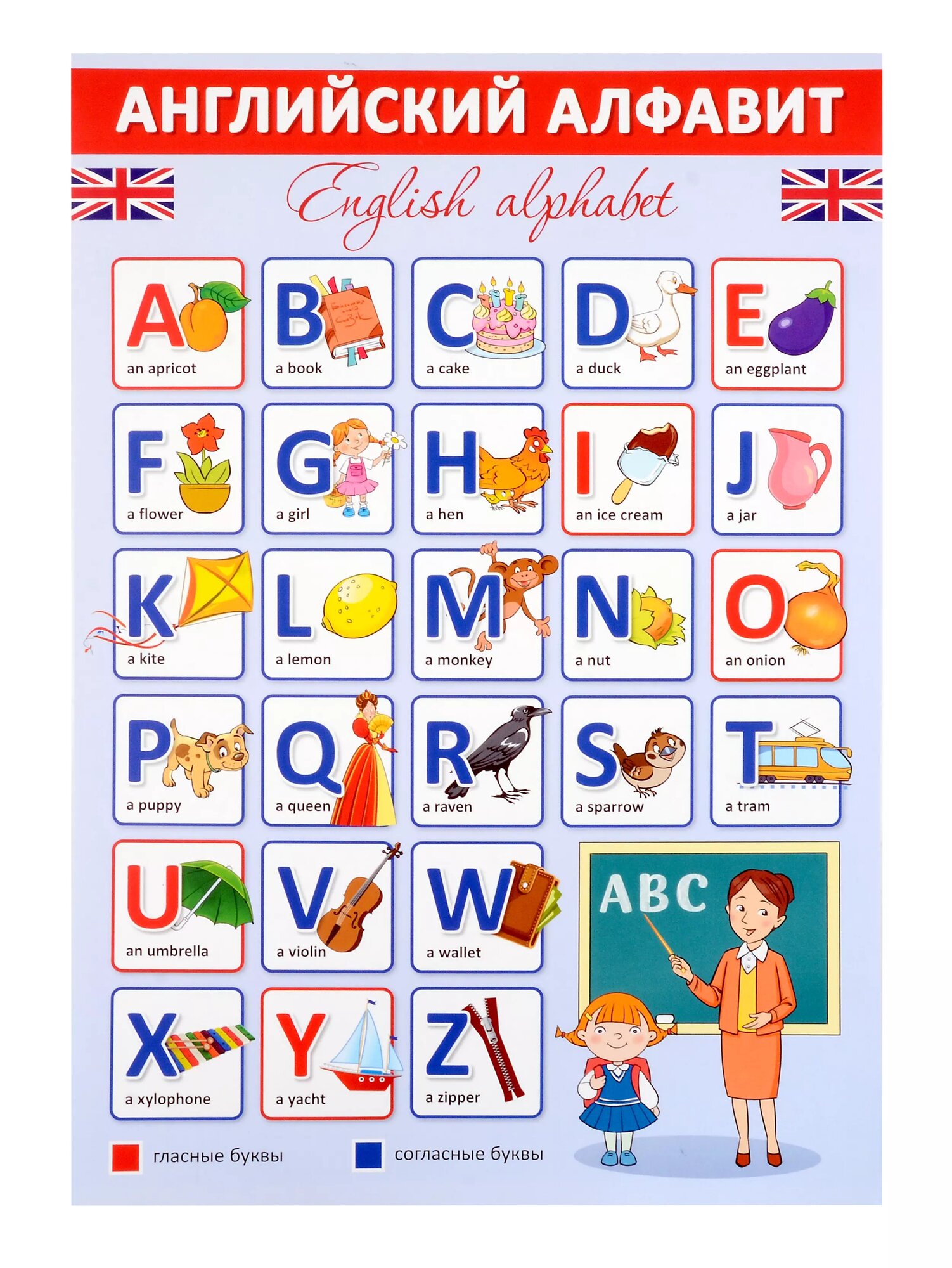 Плакат А-3 Английский Алфавит