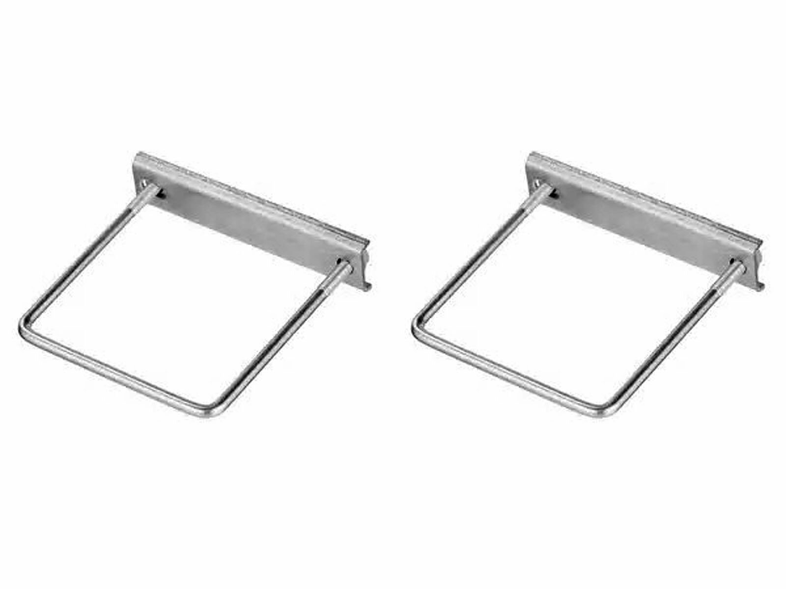 Крепление сетки/секции заборной к столбам 80х80 мм оцинкованное (6 шт.)