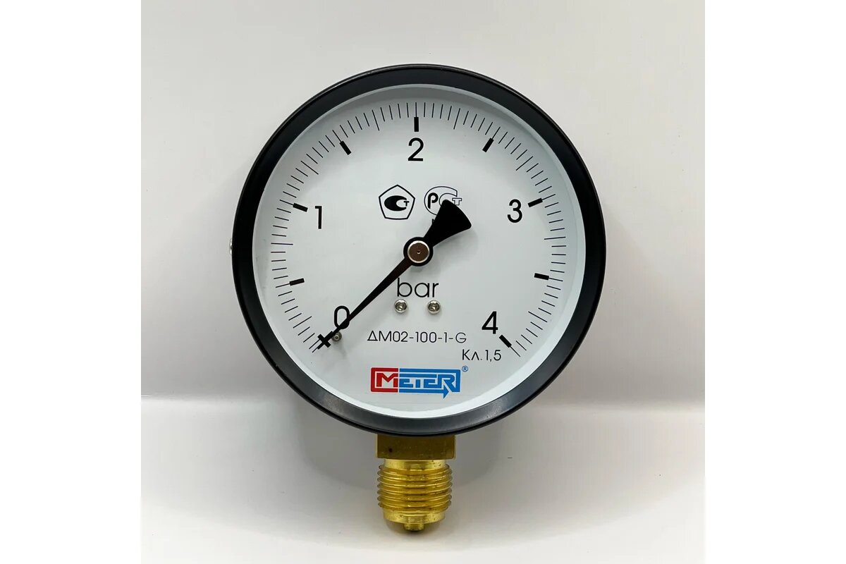 Метер ДМ 02-100-1-G Р=0.4 бар G1/2 кл.1,5 701