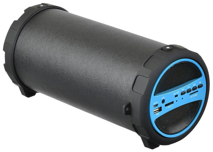 Портативная акустика Hyundai H-PAC220, черный/голубой