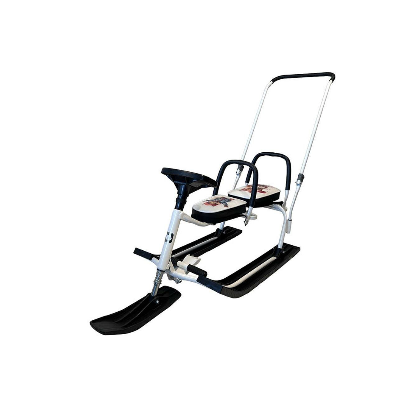 Детский снегокат "Бельчата" Барс 505, П-образная ручка-толкатель, грузоподъёмность до 60кг