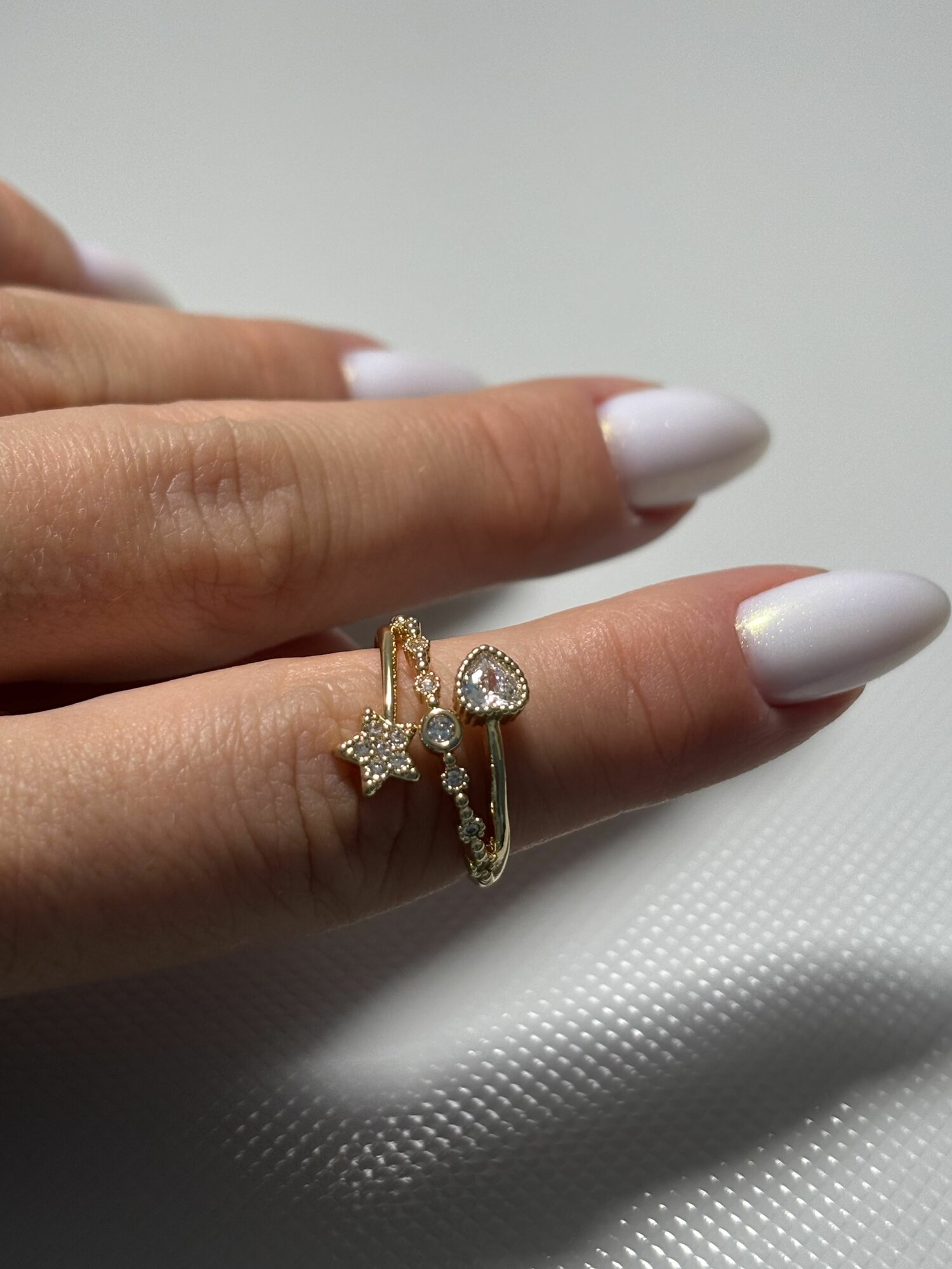 Кольцо, искусственный камень