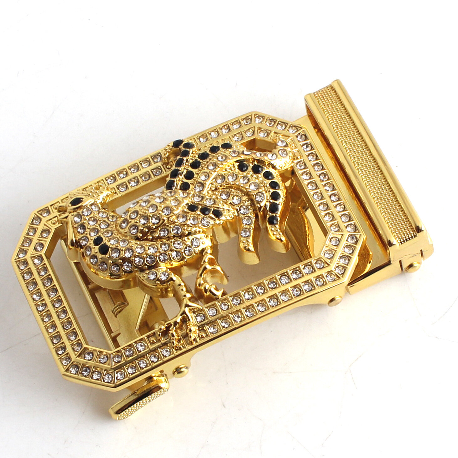 Пряжка для ремня "Цыпленок по знаку зодиака" Hongsheng, сплав, бриллианты