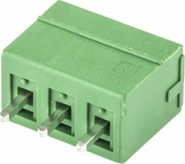 Клеммник PHOENIX 1803439 160V 8A 3 Прямой pin 1 3.81мм Зеленый На плату-Cloe P эквивалент 3.81мм Подключаемая Клеммная Колодка, 1 шт