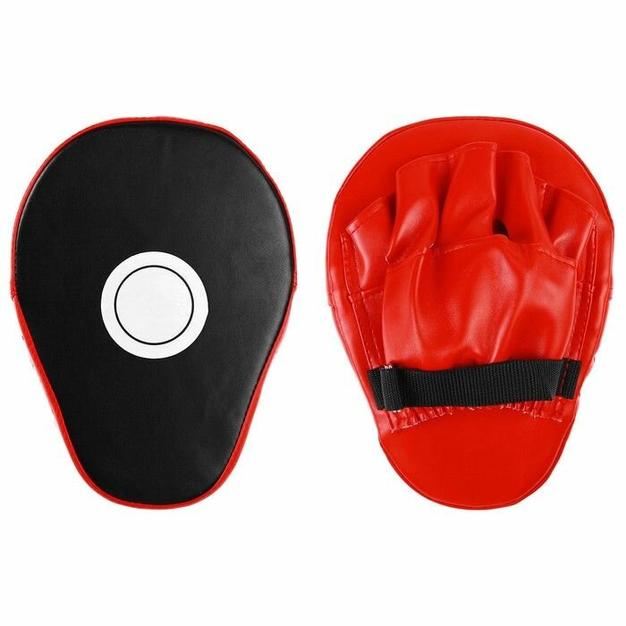 Лапа боксерская КНР 25х19х5 см, цвет черный, красный