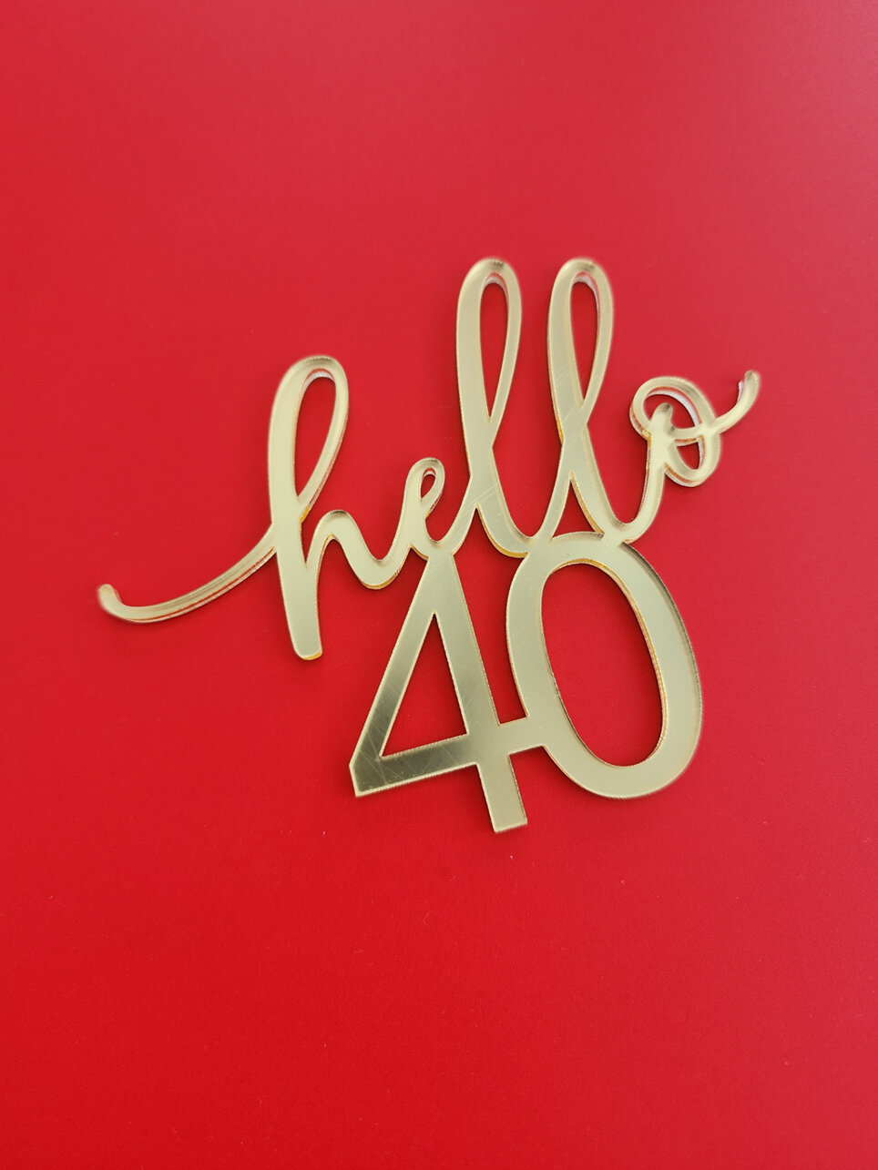 Топпер для торта 40 лет
