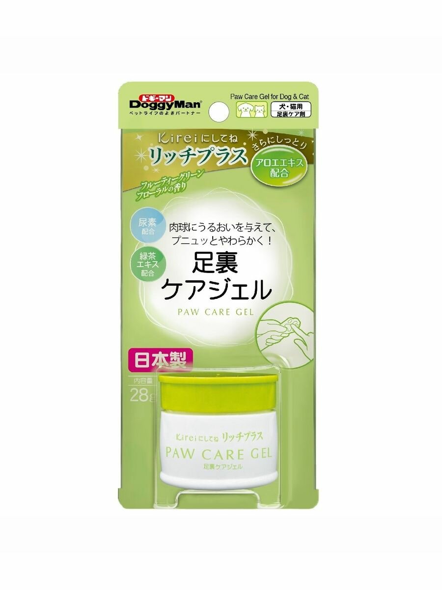 Гель по уходу за лапами собак и кошек на основе экстракта алое и полифенола чая , противоскользящий и увлажняющий