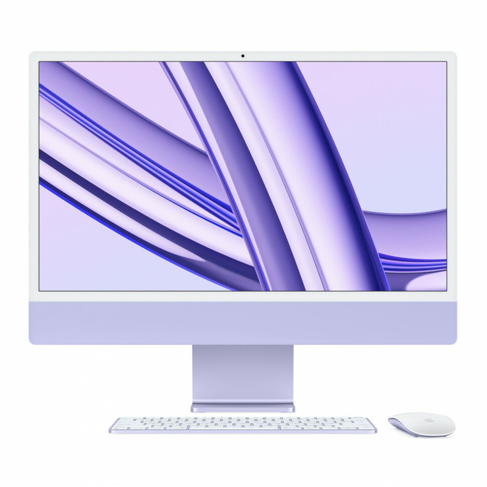 Apple iMac 24 Retina 4K (M4 10-Core CPU, GPU 10-Core, 32 ГБ, 2 ТБ) (Z1EU000EU, Z1ET000YY) Фиолетовый