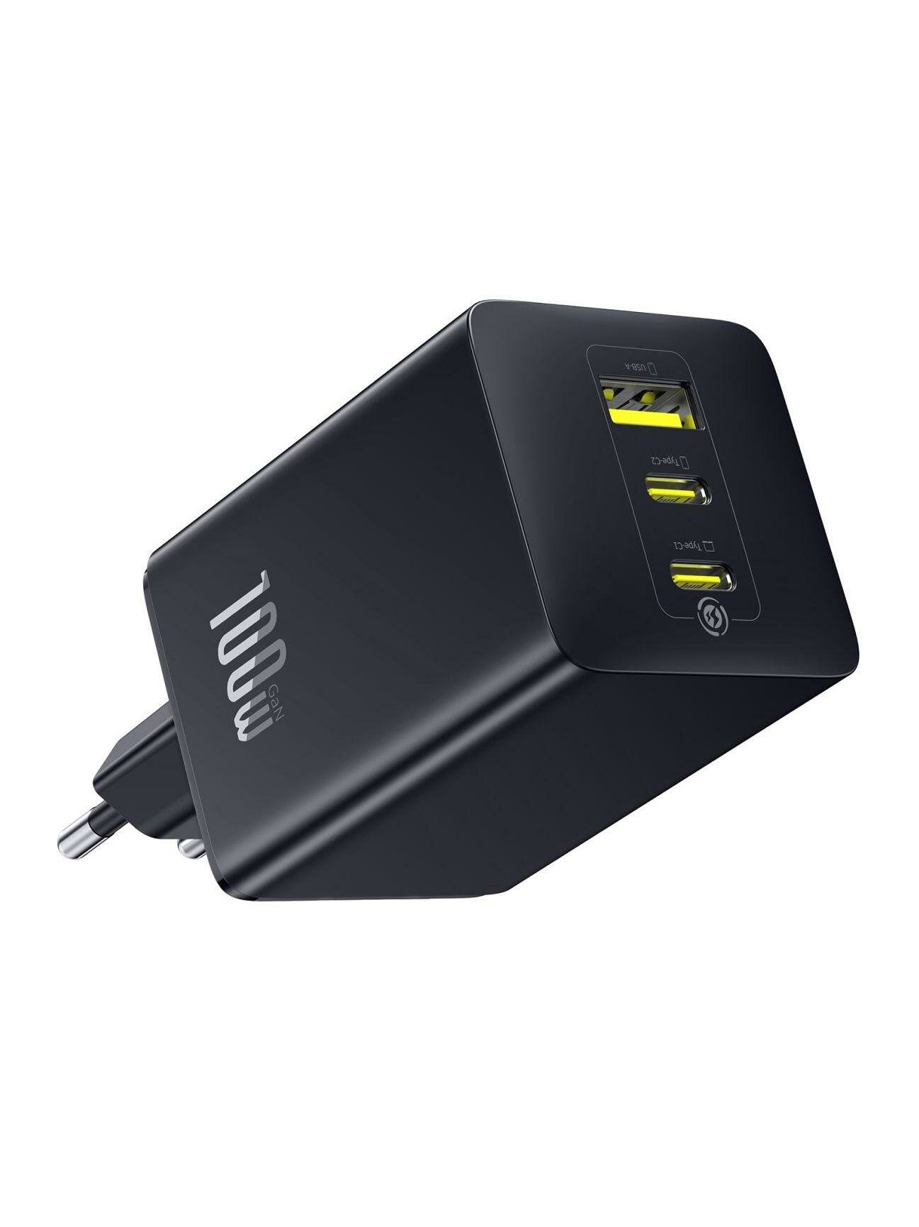 Сетевое зарядное устройство Baseus EnerFill FE11 Fast Charger 2C+U 100W Cosmic Black