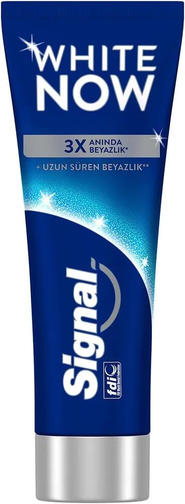 Зубная паста Signal "White Now", отбеливающая, для эффекта белизны, 75мл