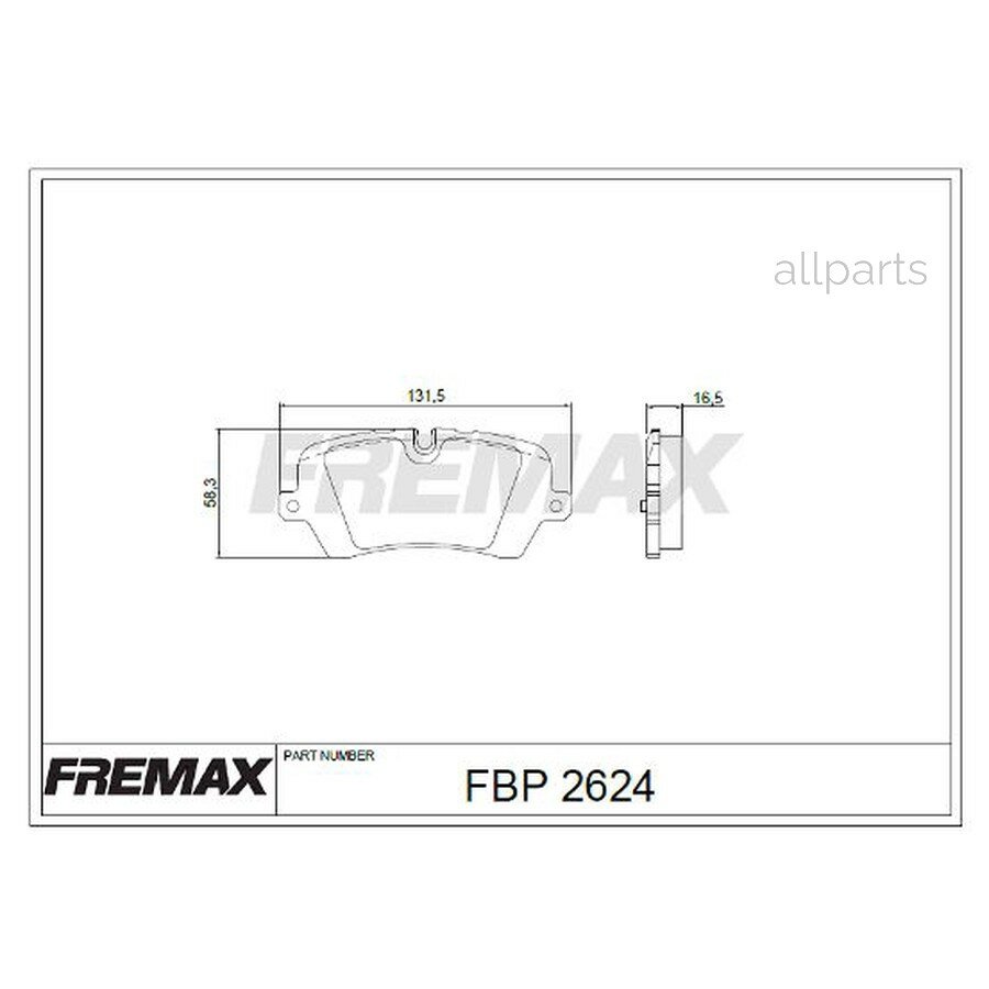 FREMAX FBP2624 колодки дисковые задние!\ Land Rover Range Rover/Range Rover Sport 5.0/3.0TD/4.4TD 12>