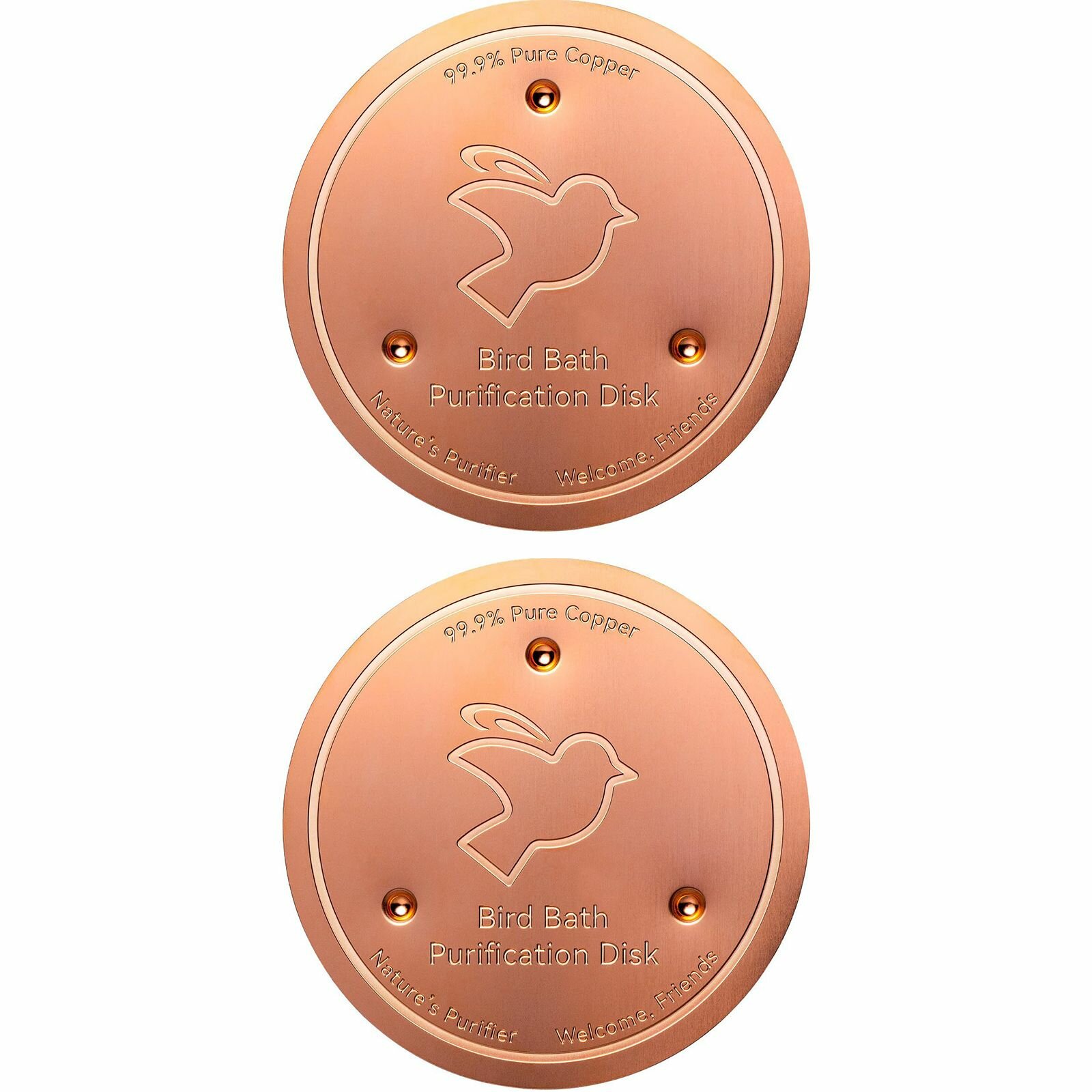 Очистительный диск для птичьей ванны медный очистительный аксессуар кормушки с тройной опорой