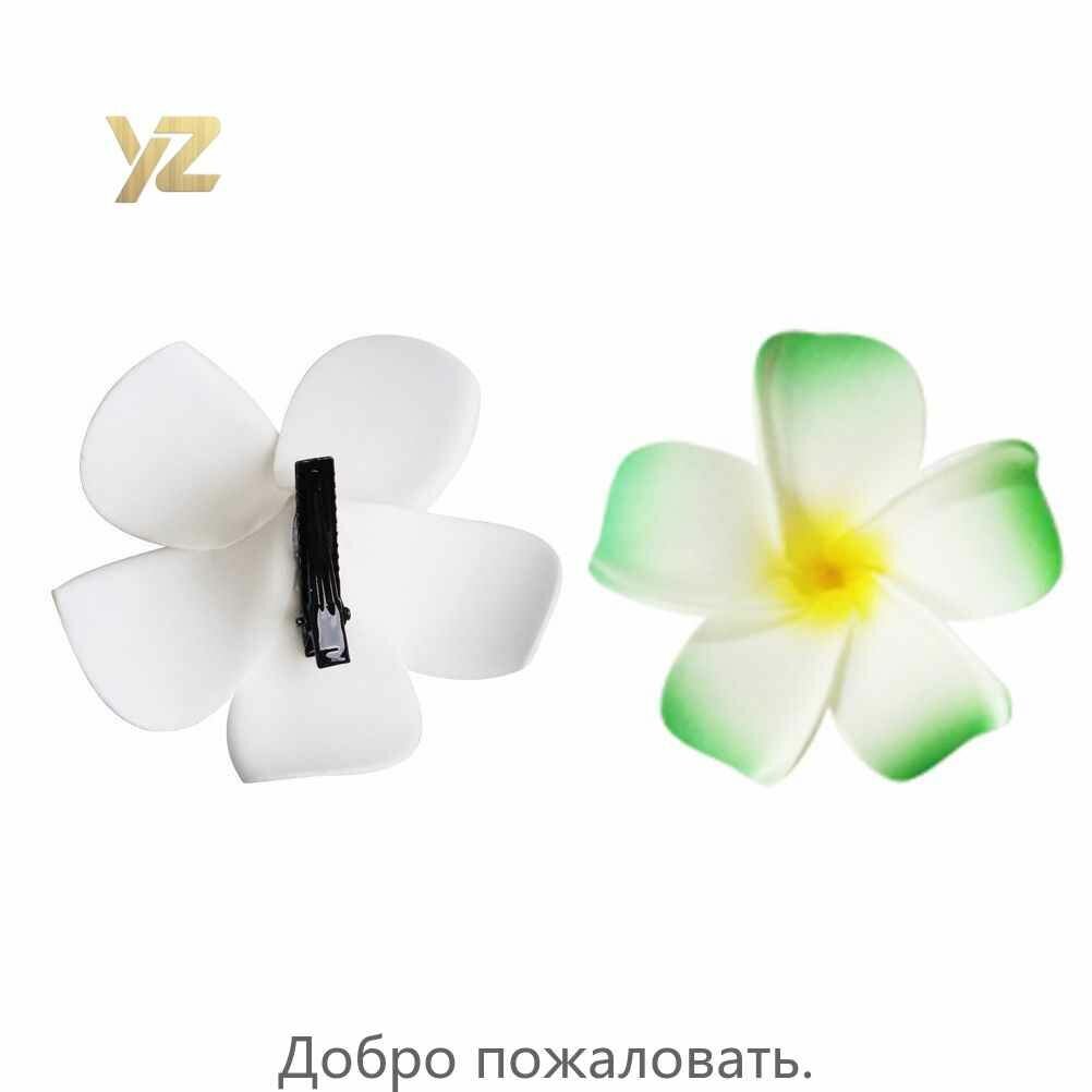 Аксессуары для прически, клипсы с цветочным декором, пять оттенков по четыре штуки