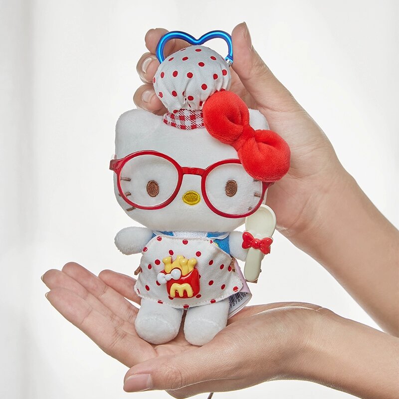 Милый брелок-подвеска Hello Kitty для сумки, рюкзака, плюшевая кукла, маленький брелок для ключей, подарок на день