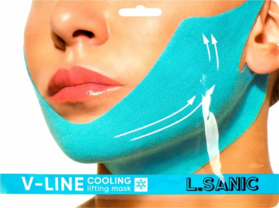 Маска для лица L.SANIC V-line бандаж для коррекции овала лица с охлаждающим эффектом