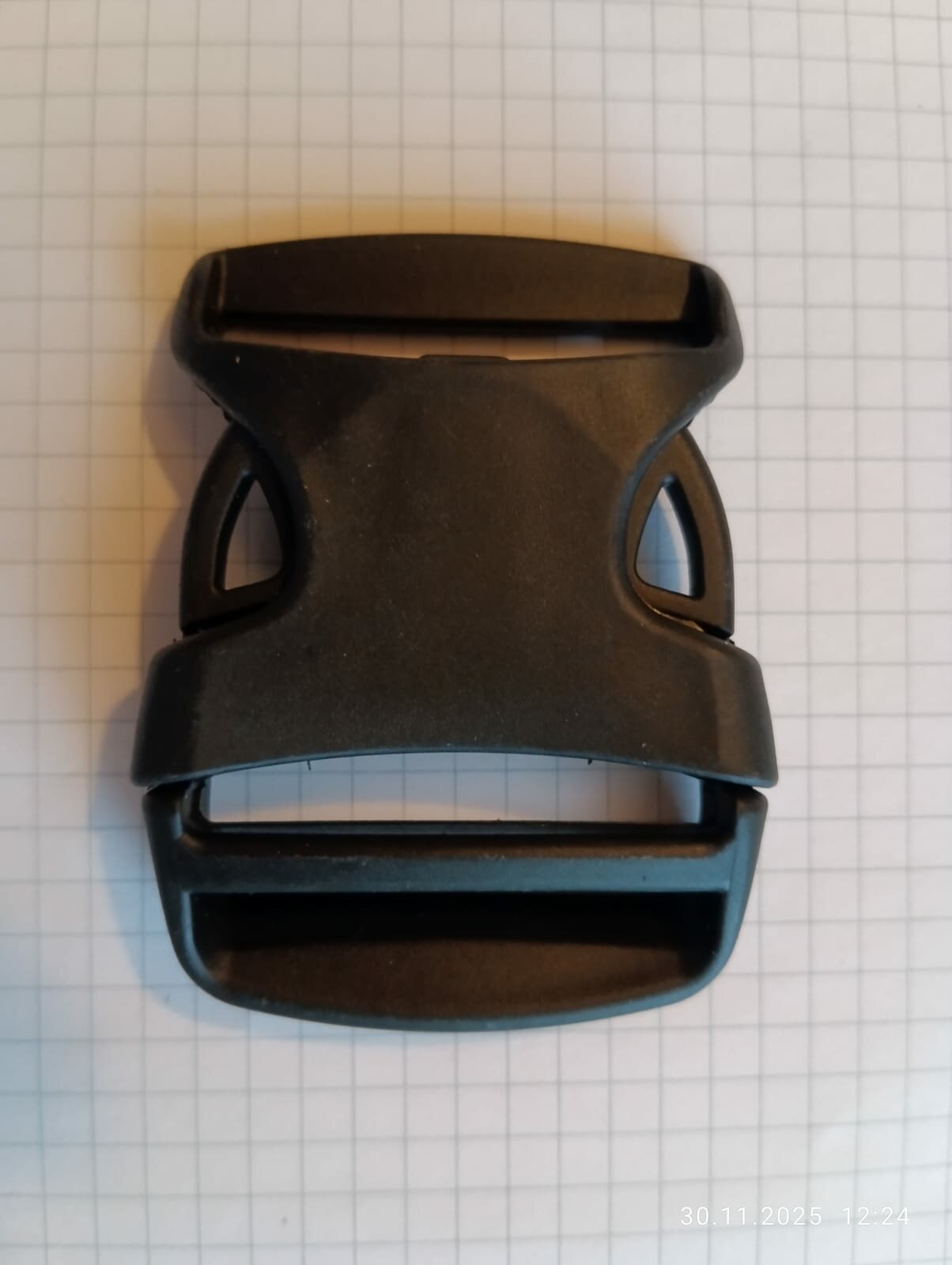 Фастекс, черный, пластик, ширина 40 мм, 2шт, для ремня, стропы