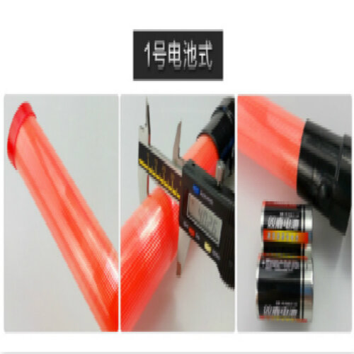 Супер-крутой перезаряжаемый сигнальный жезл, светодиодный флуоресцентный жезл для ночной безопасности, предупредительный жезл, направляющий жезл, светящийся жезл.