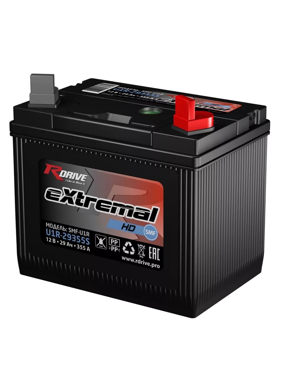 Аккумулятор RDRIVE U1R-29355S 12V 29Ач обр. пол.