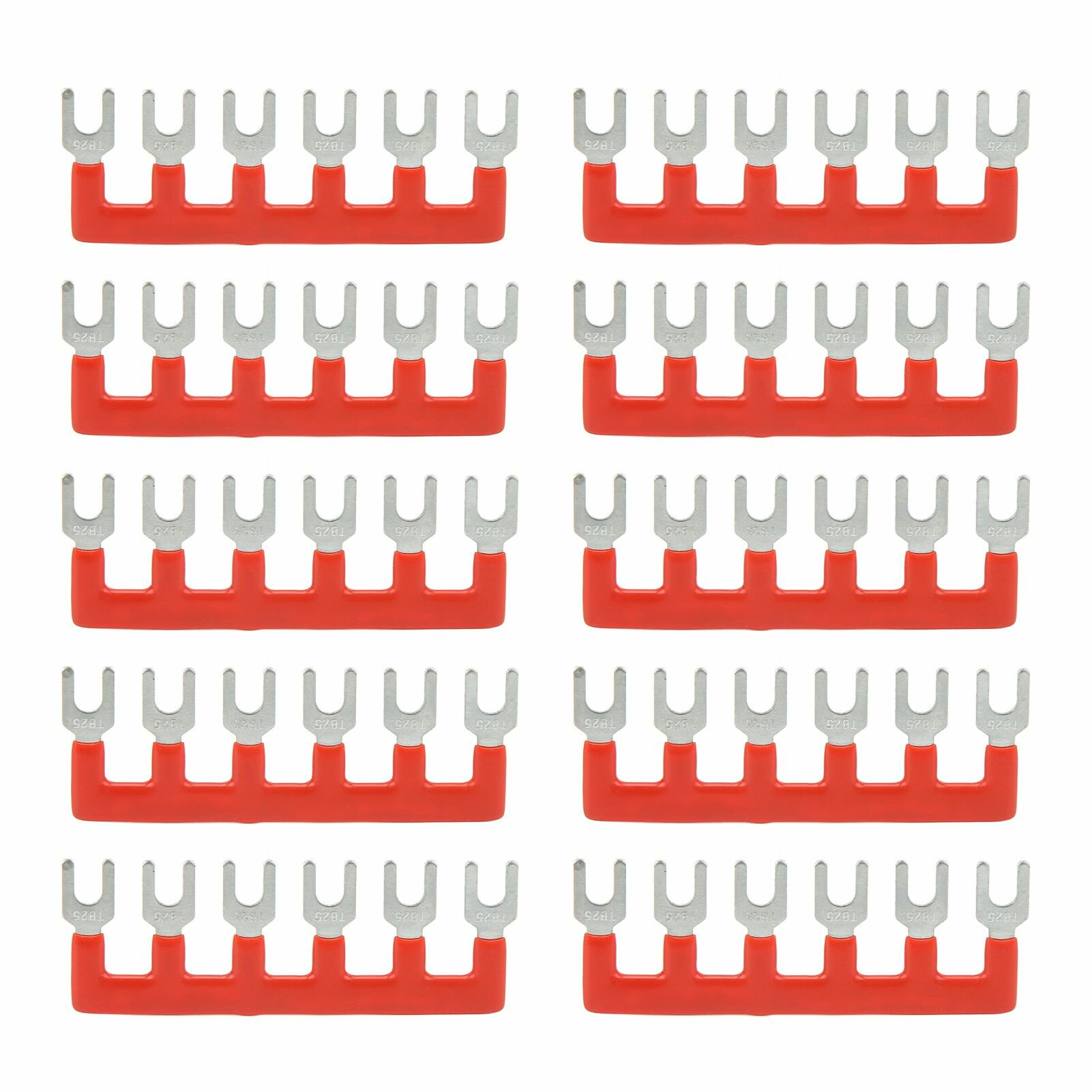 Соединительные перемычки для клемм, 25А, красные, 10 шт.