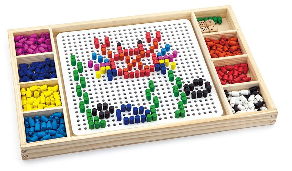 Мозаика и Игра с кубиками и фишками VIGA VG59990