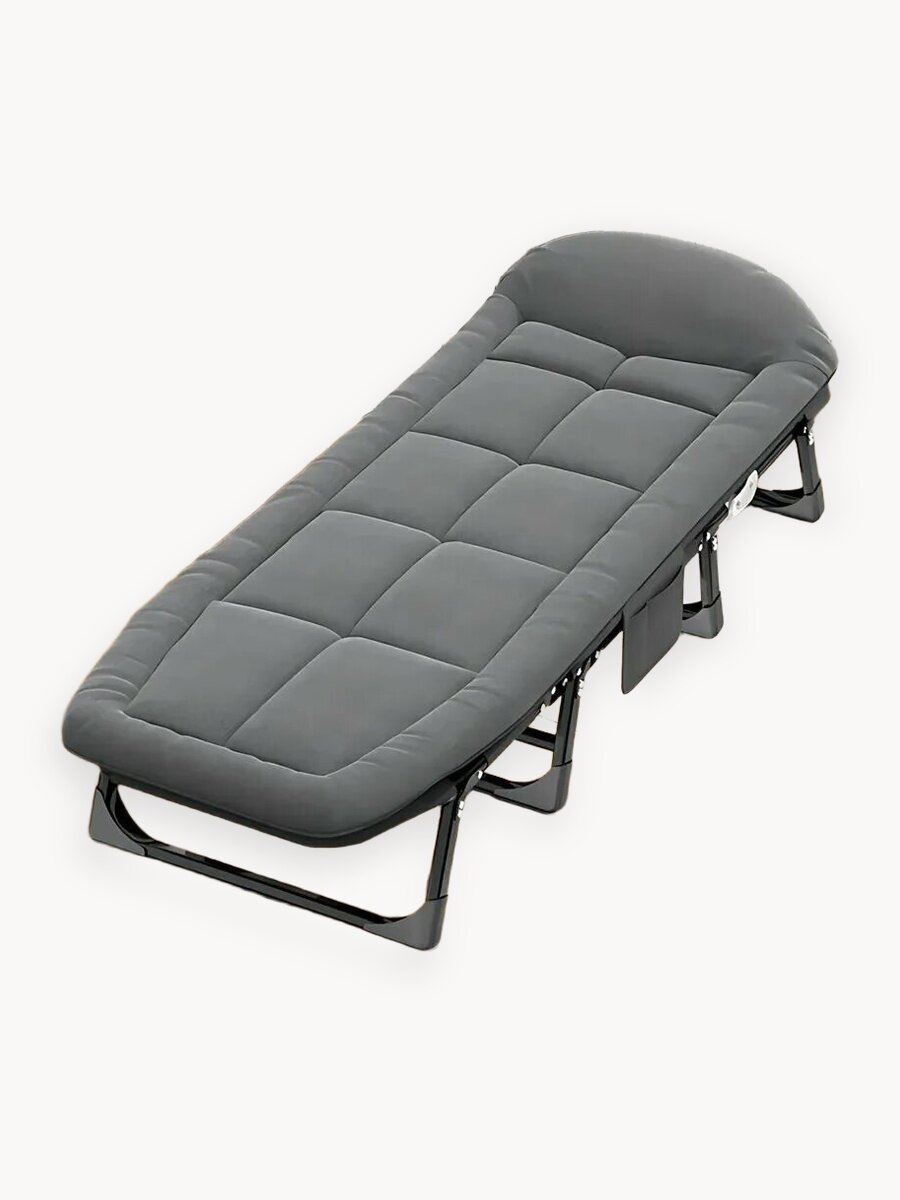 Диван-кровать, механизм Реклайнер, 66х66х35 см, светло-серый