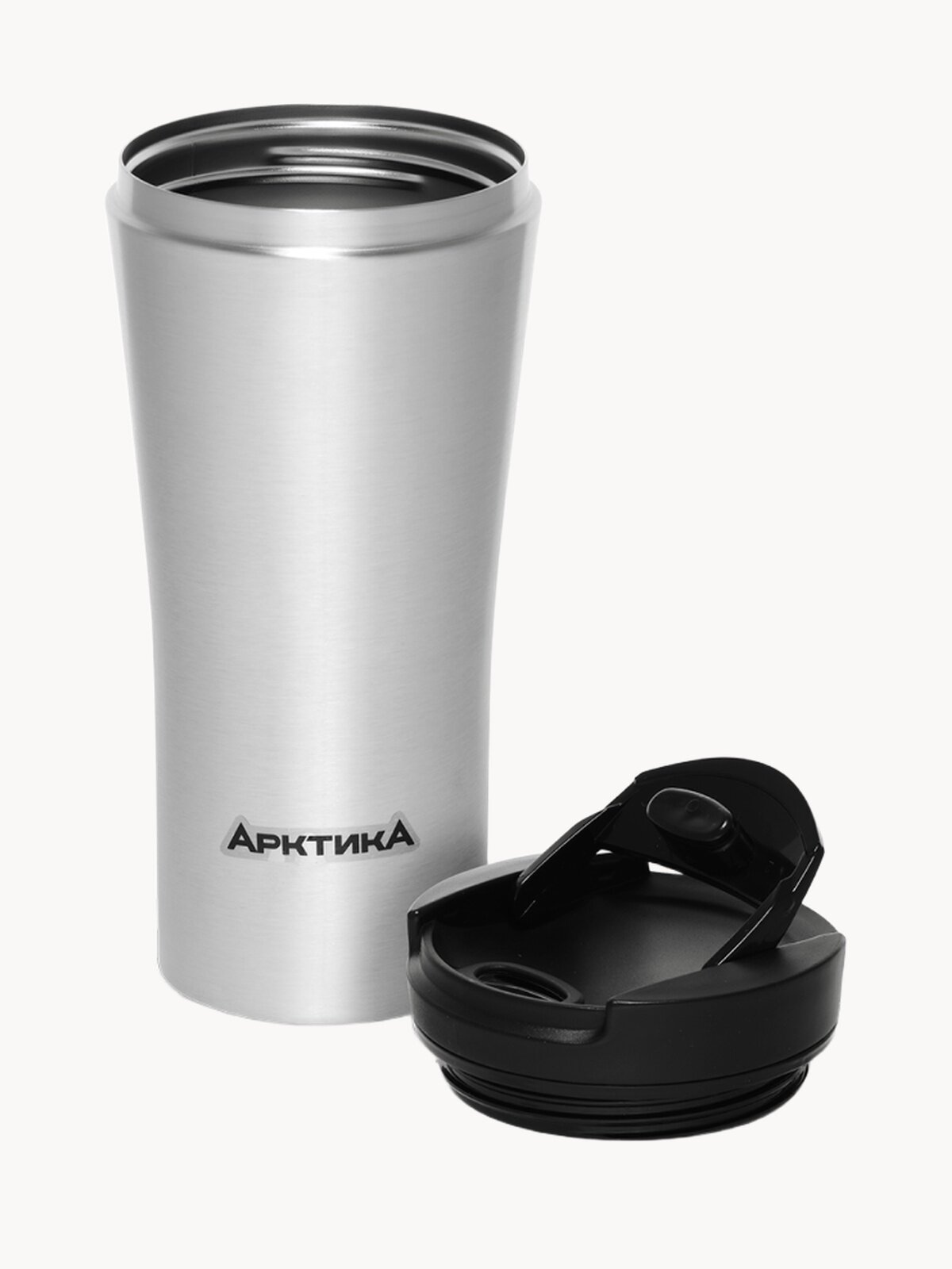 Термокружка автомобильная для кофе 500 мл/Арктика 410Р сталь/с крышкой-замком