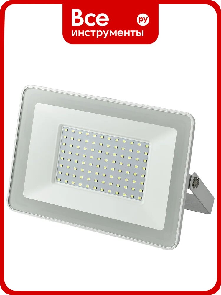 Светодиодный прожектор General Lighting Systems 100Вт 6850Лм 6500К Холодный белый свет IP65 Белый GTAB-100BT-IP65-6500-W 403129