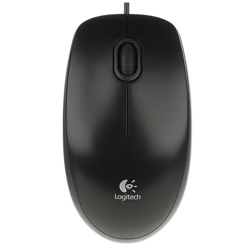 Logitech Мышь компьютерная Logitech B100 черная