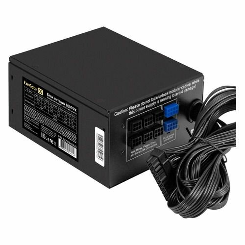 Блок питания EXEGATE 600PPX, 600Вт, 140мм, черный [ex221642rus-s]