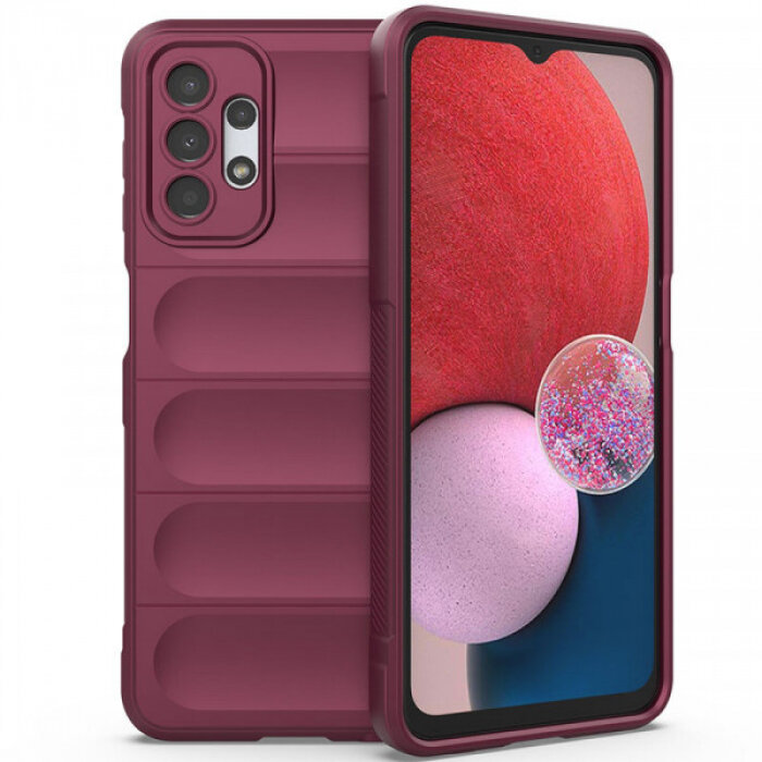 Flex Silicone Противоударный чехол для Samsung Galaxy A13 / A04s с защитой камеры и микрофиброй