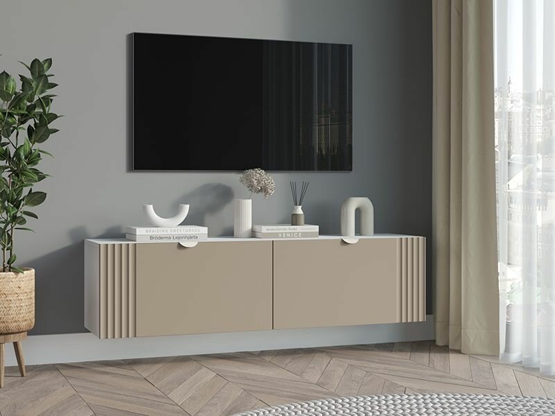 Тумба под ТВ "Санторини" 120х31х30 Мокко