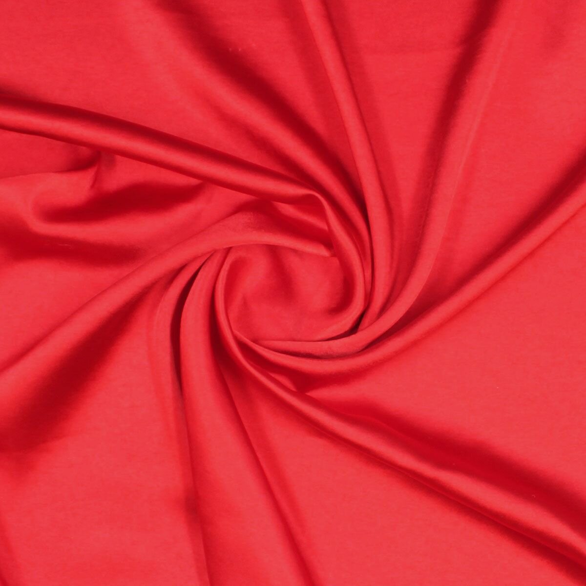 Атлас, ткань для шитья, алый цвет, 1,4х1м