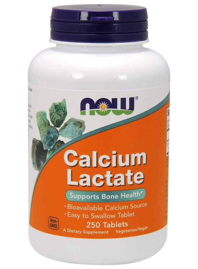NOW Calcium Lactate (250 таб)