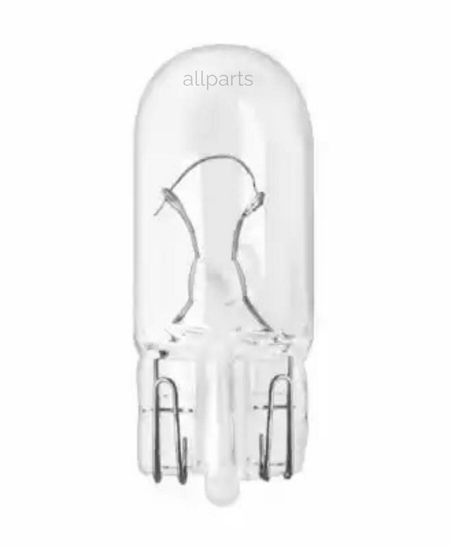 NEOLUX N501-02B Комплект ламп накаливания блистер 2шт W5W 12V 5W W2.1x9.5d Standart (стандартные характеристики)