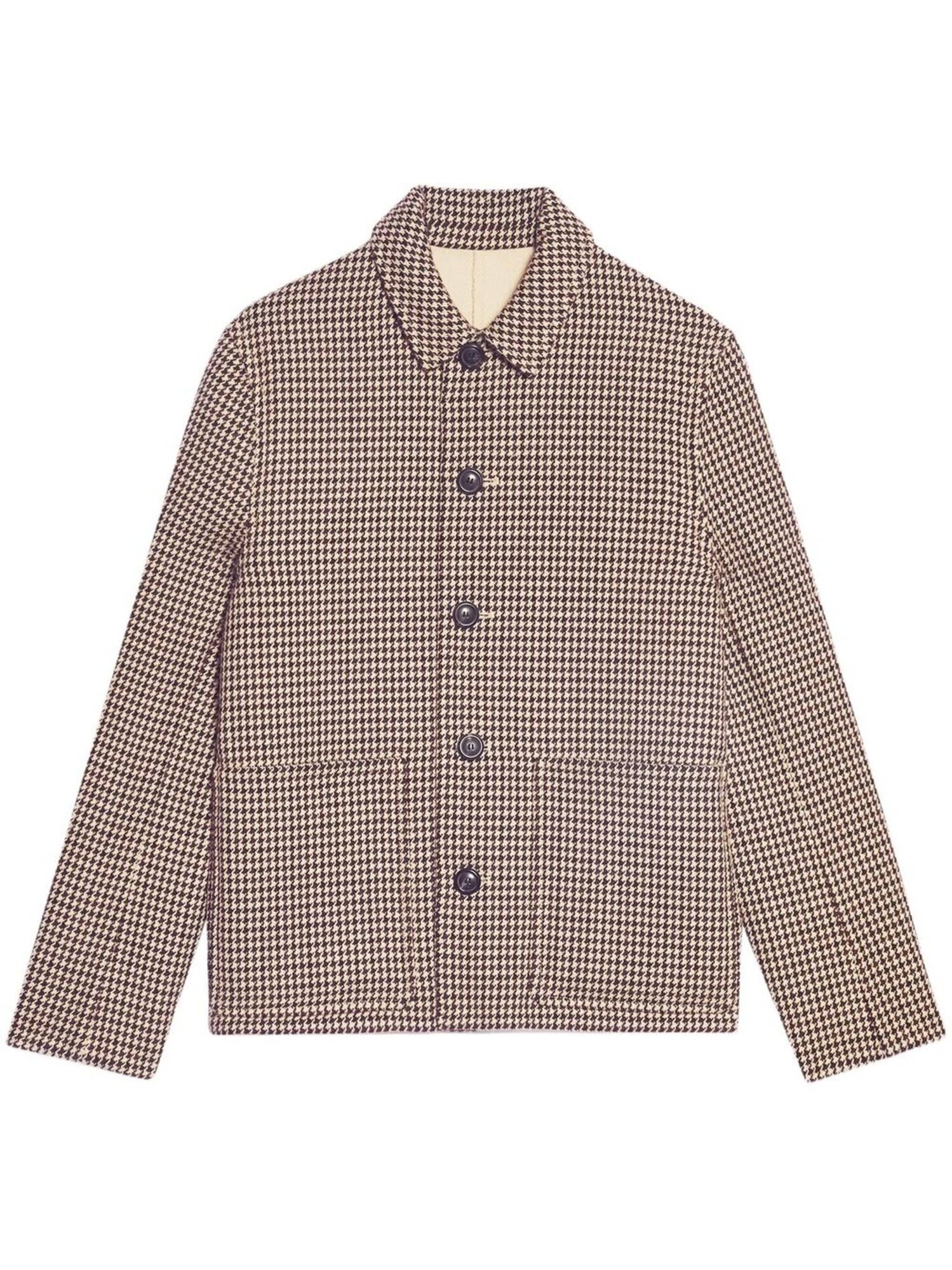 Куртка Houndstooth pattern single-breasted jacket