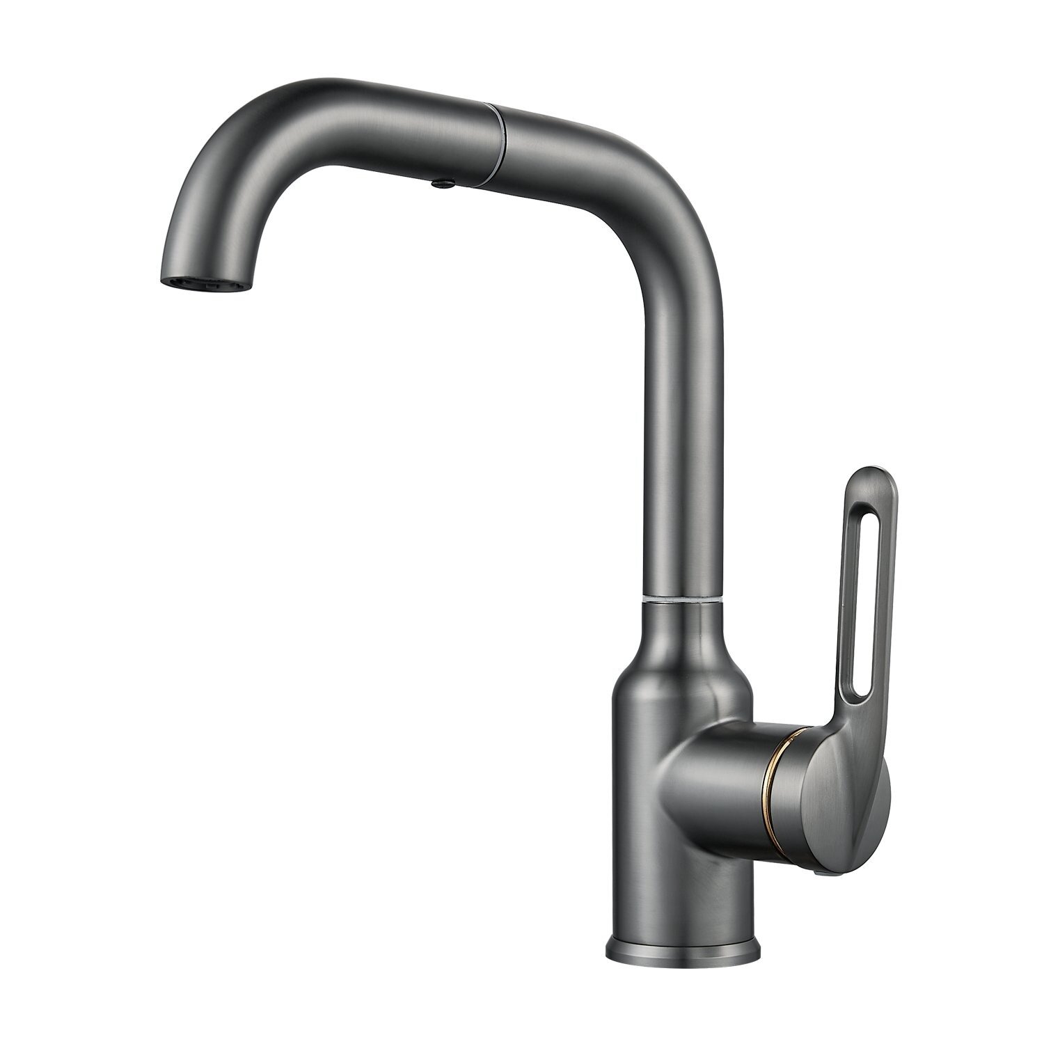 Смеситель для раковины Raffine F201T, оружейная сталь